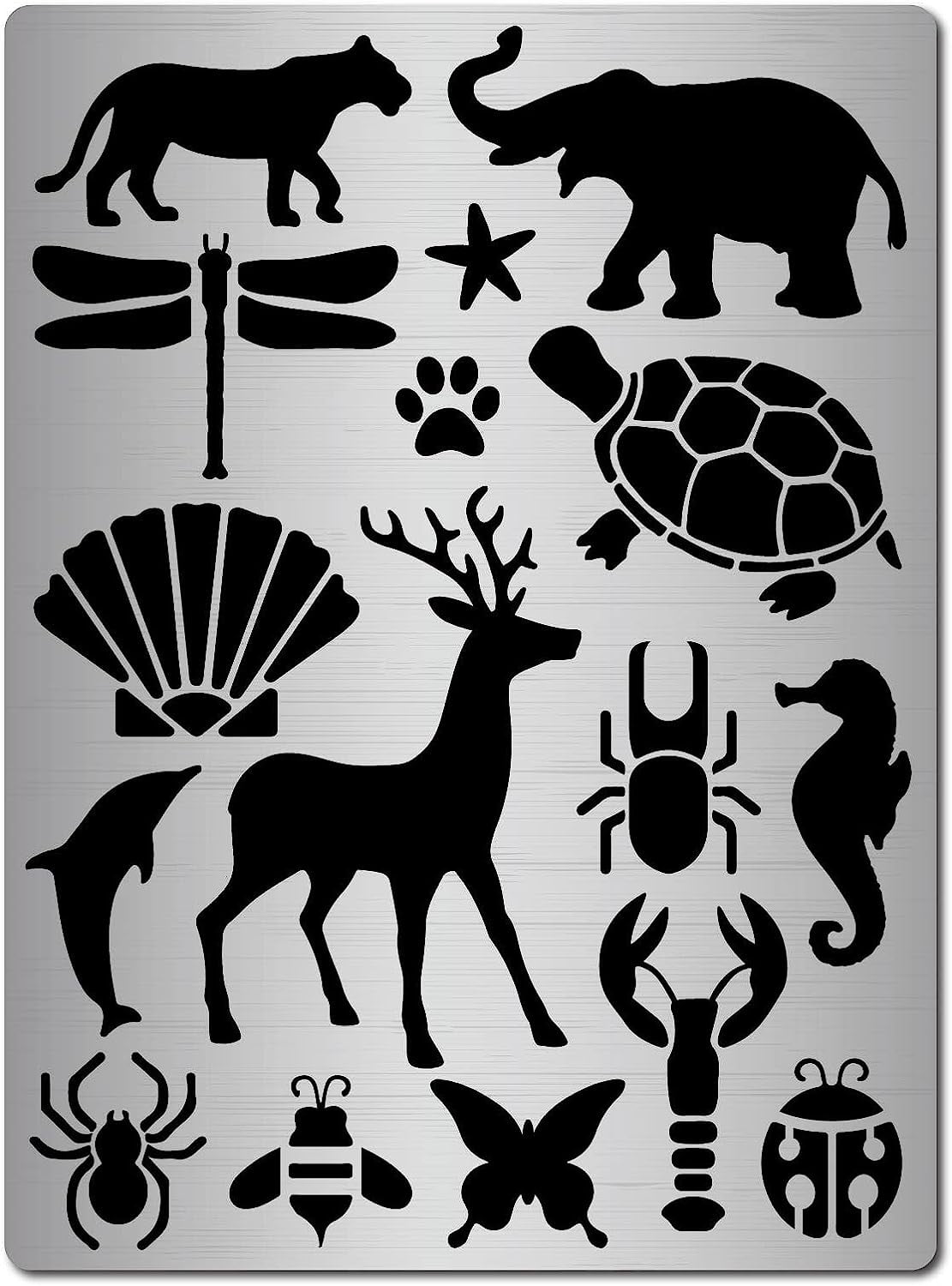 Metal Animal Stencil Ocean Sea Turtle Seahorse Starfish Elephant Deer ...