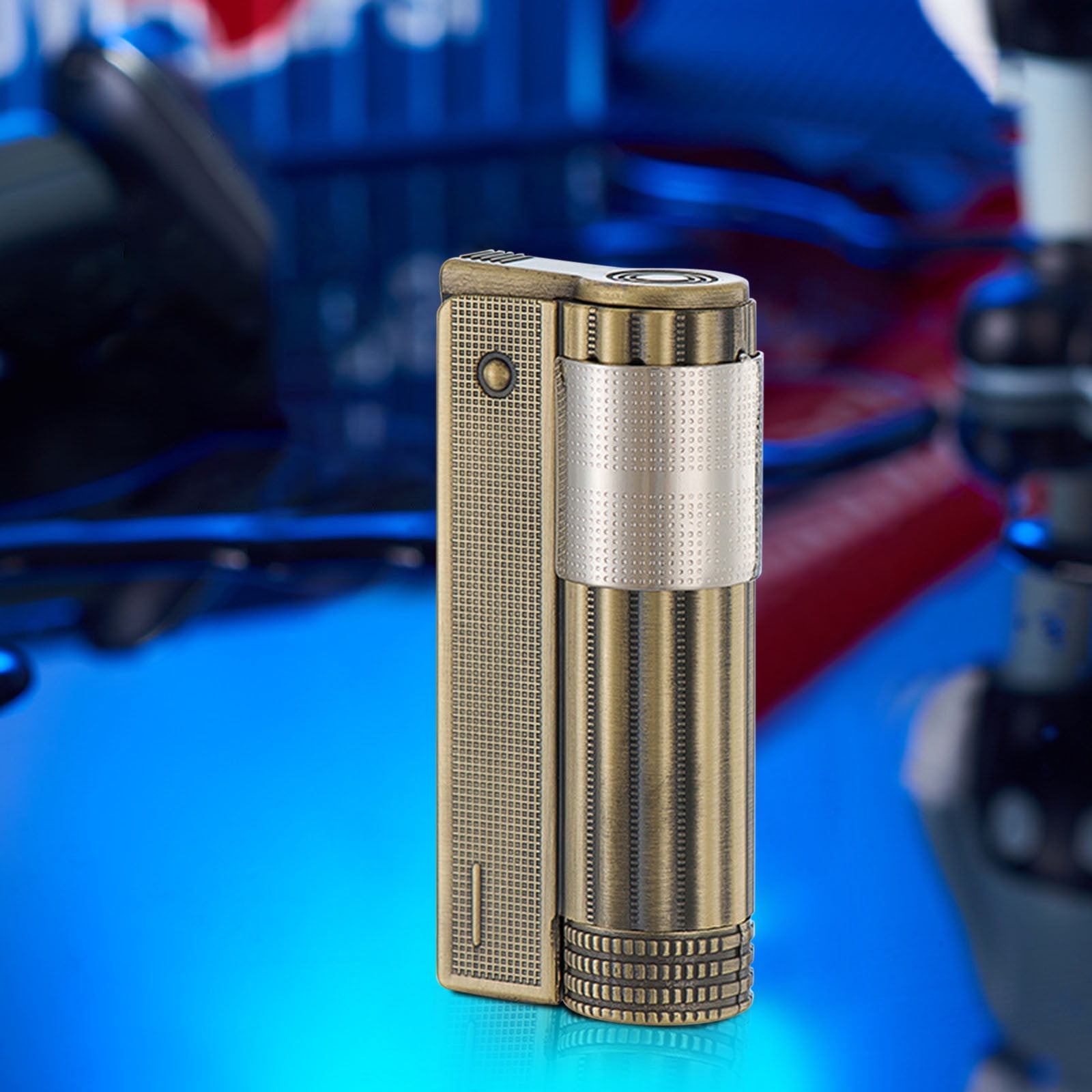Metal Antique Kerosene Lighter, Windproof Retro Grinding Wheel Lighter ...