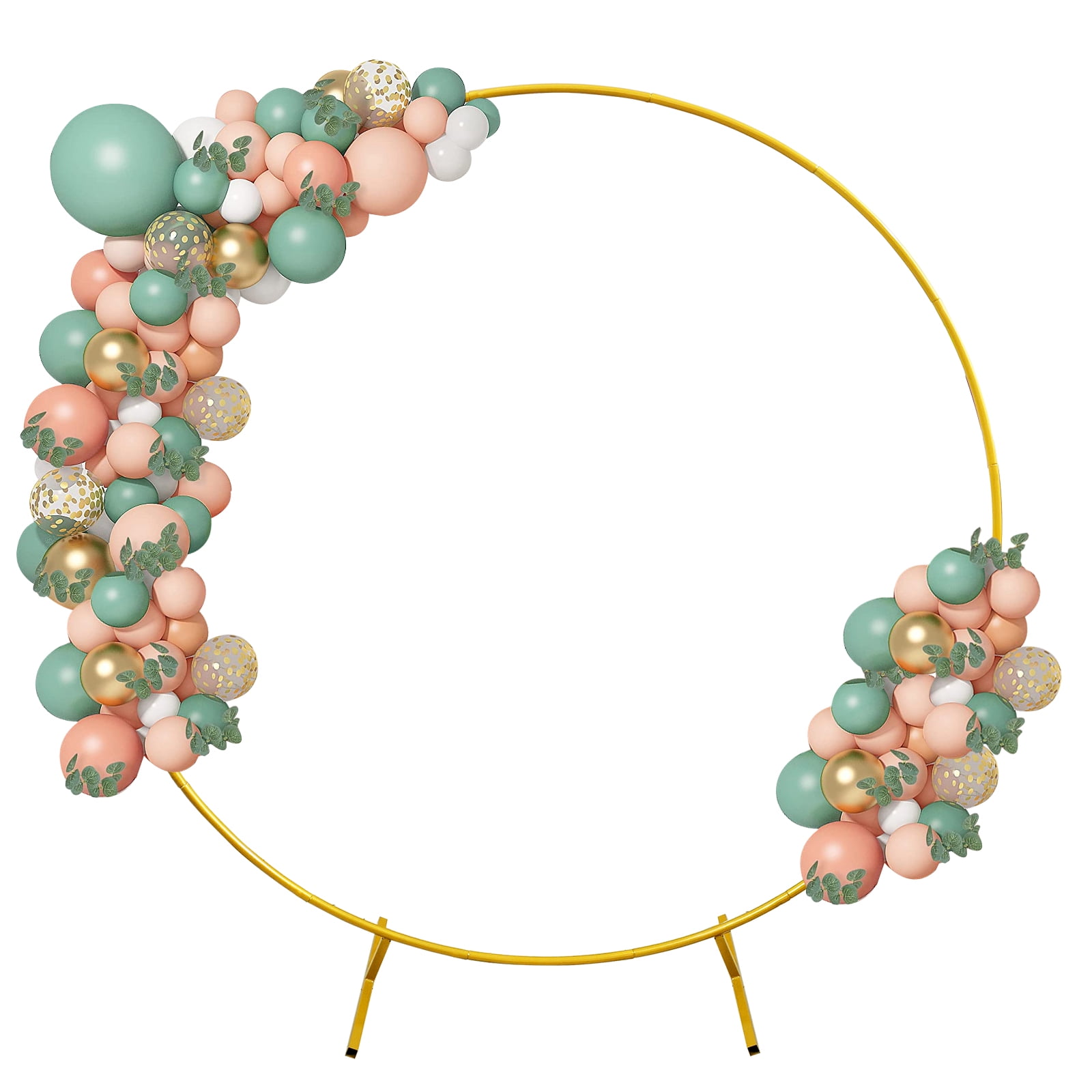 Metal Arch Backdrop Stand,6 FT Reusable White Balloon Arch Frame for ...