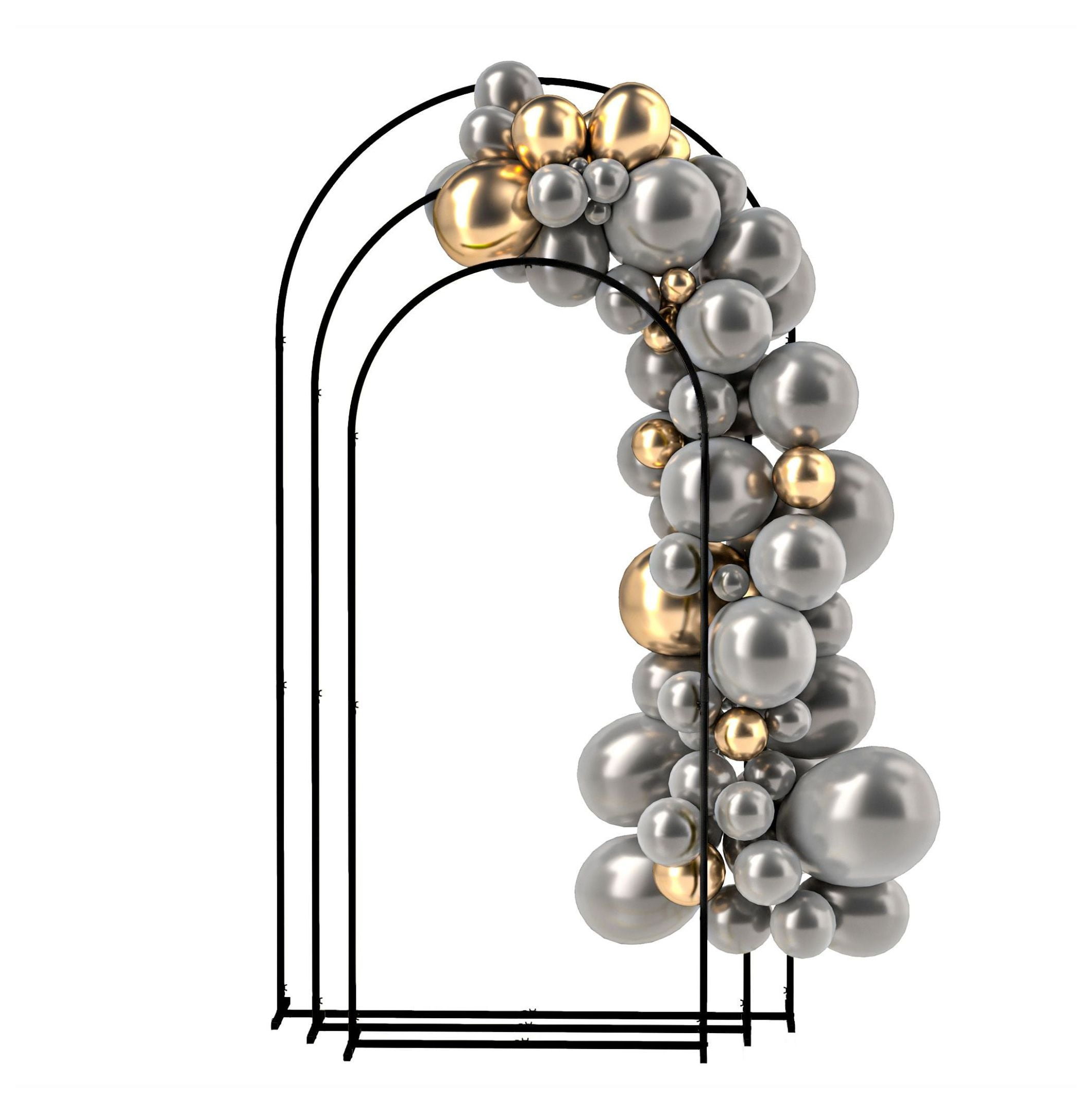 Metal Arch Backdrop Stand Set of 3, 7/6.5/6 ft Wedding Arch Frame ...