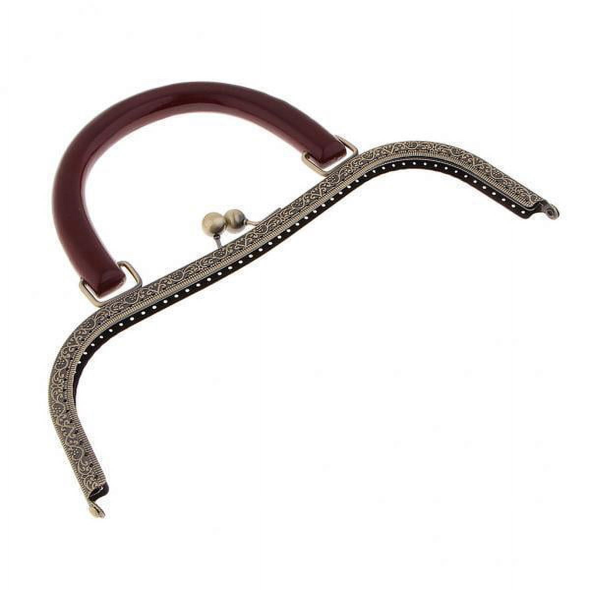 Metal Arch Frame With Wood Handle, Design For Purse Bags Purse Frame ...