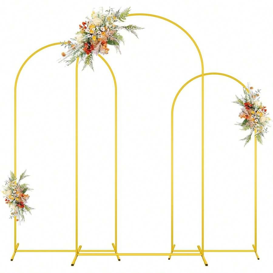 Metal Arch Stand Gold Wedding Arch Backdrop Frame For Ceremony Birthday ...