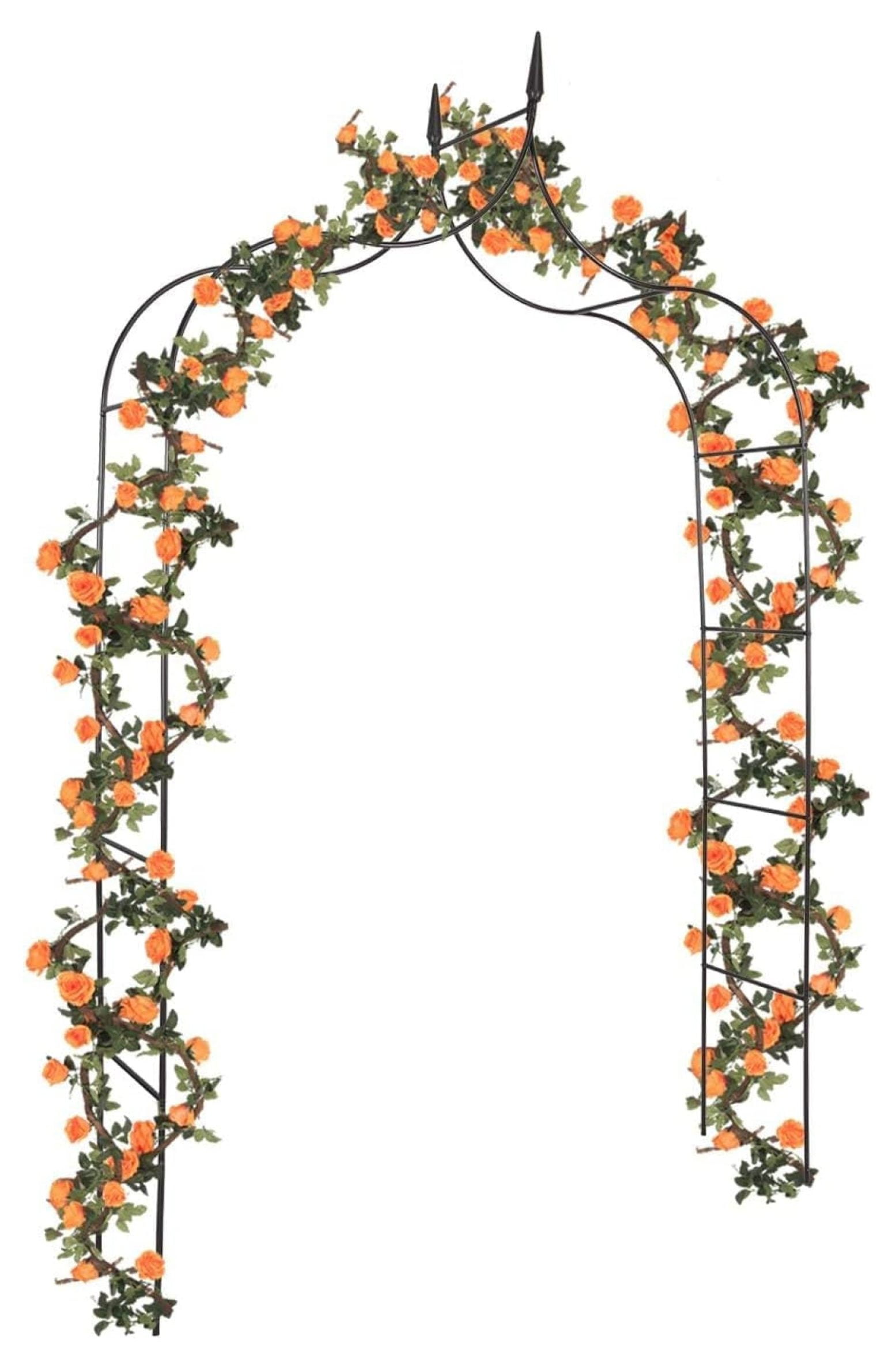 Metal Arch Trellis Black Metal Arbor Garden Arbors and Arches for ...