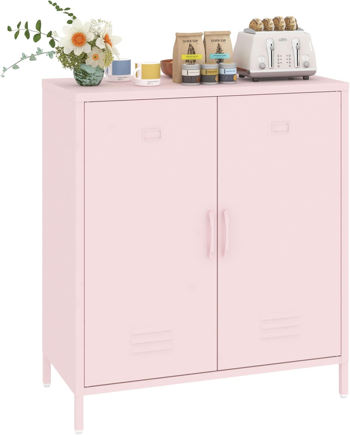 Metal Armoire Wardrobe Cabinet with Hanging Rod and 1 Shelves Steel ...