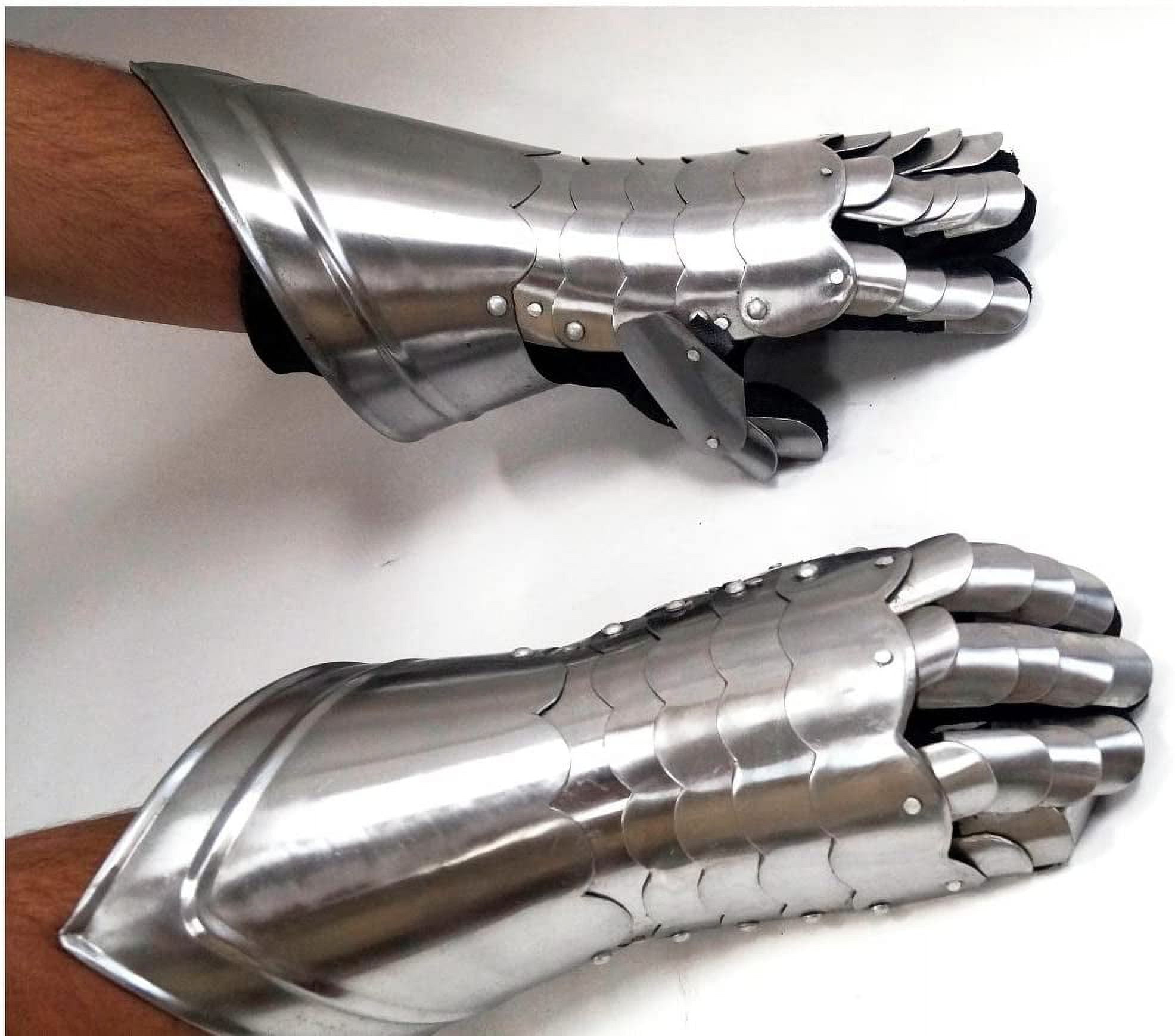 Metal Armour Hand Gloves Pair with Inviting Decor Appeal-(36302) - Walmart.com