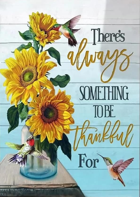 Metal Art Work for Wall Decor Antique Metal Sign Hummingbird Sunflower ...