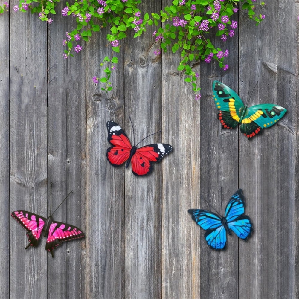 Metal Artificial Butterfly Wall Decor,Lifelike Butterflies Wall Decor ...