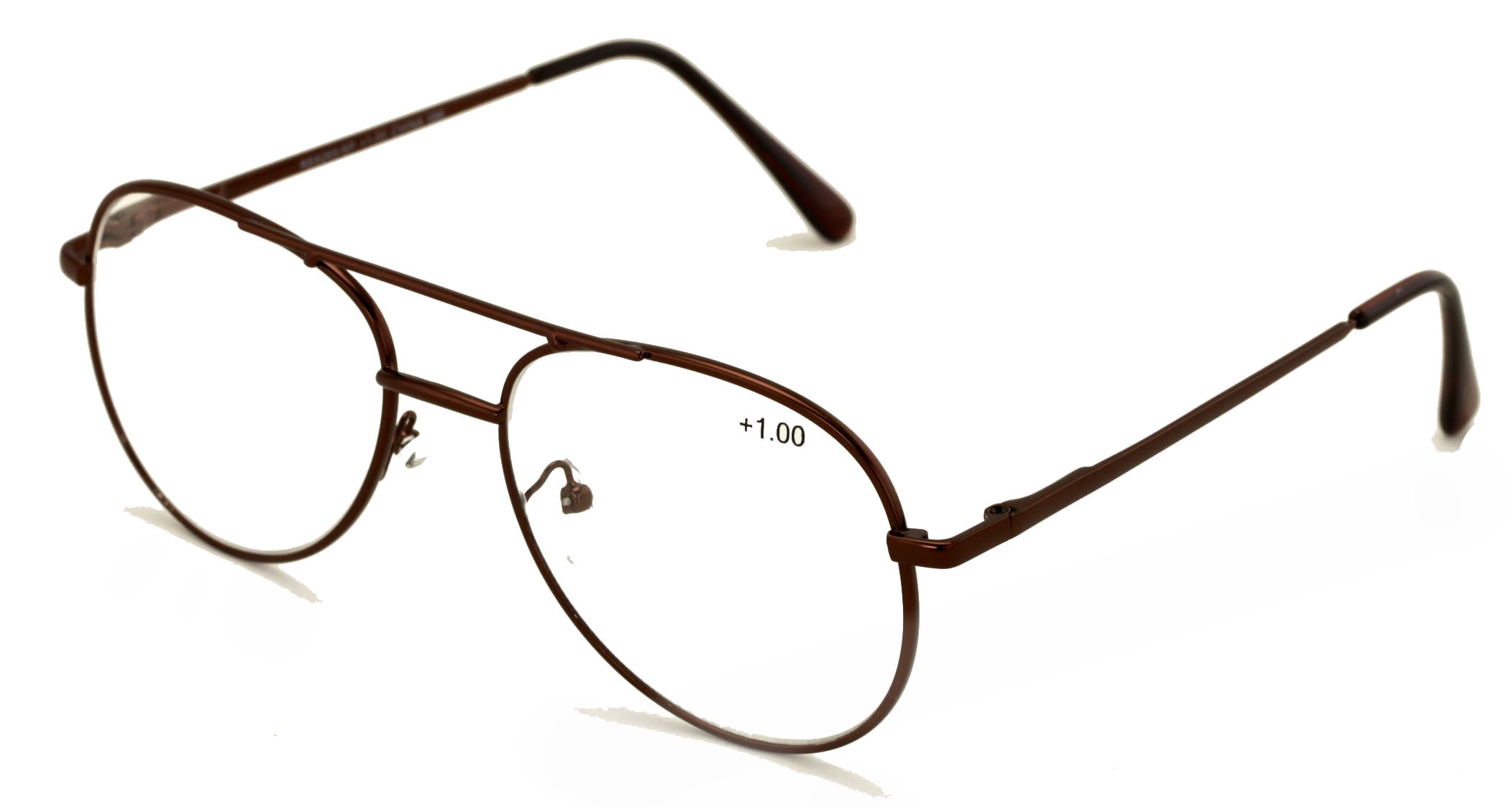Metal Aviator Reading Glasses - Spring Hinge Tear Drop Reader - Walmart.com