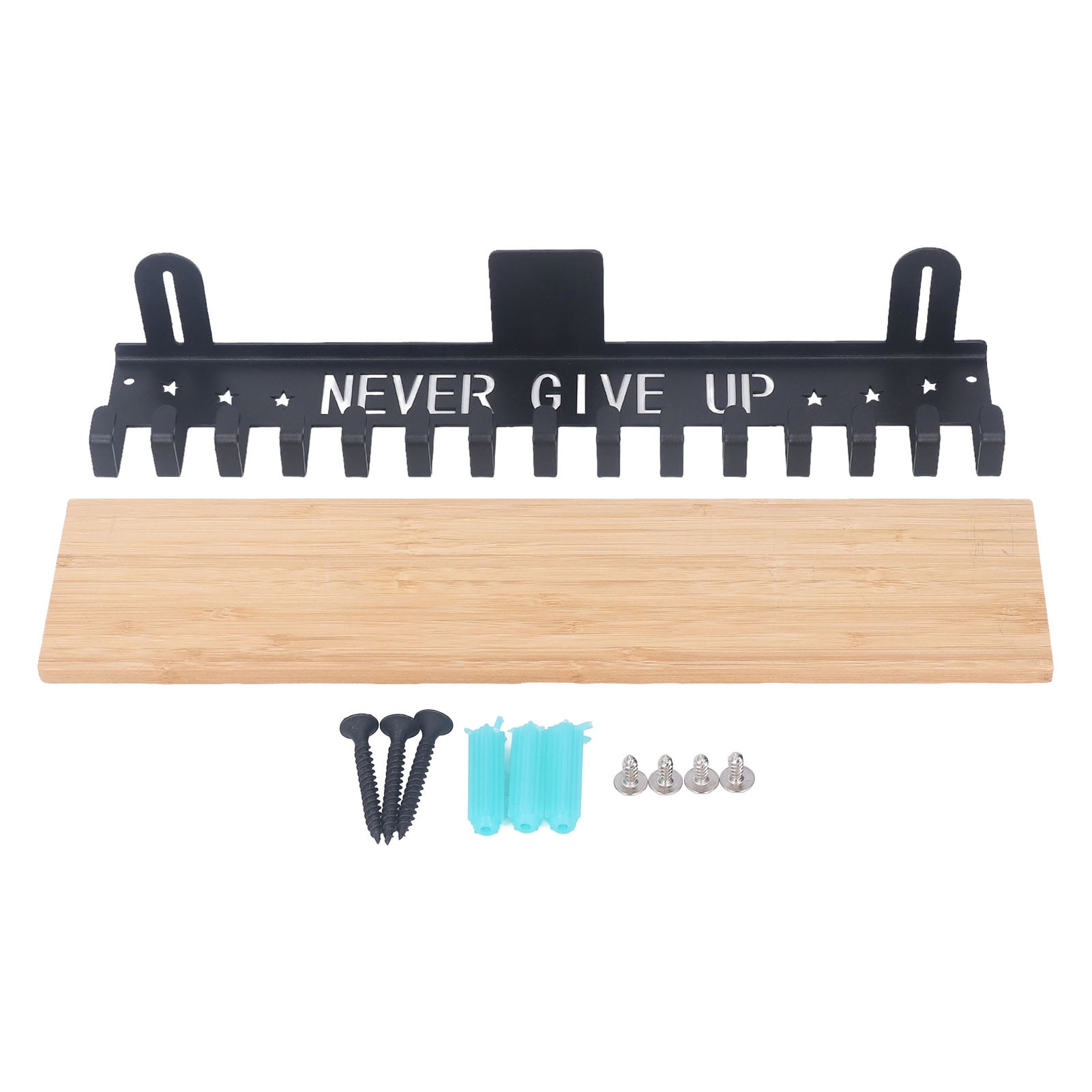 Metal Award Display Trophy Shelf Bamboo Trophy Shelf Metal Wall Mounted ...