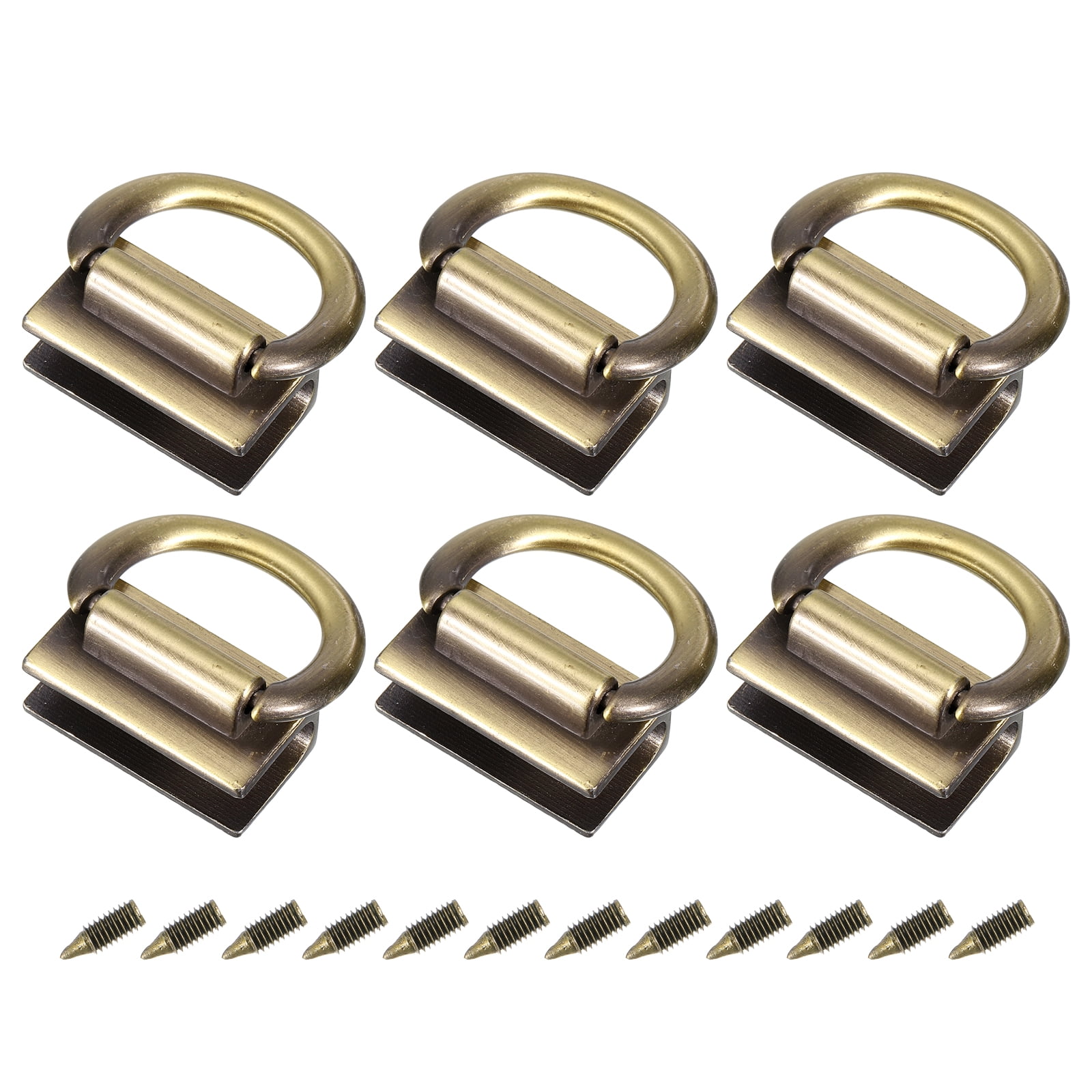 Metal Bag Connector with D Ring, 6Pack 28mm Purse Bridge Hanger Buckle ...