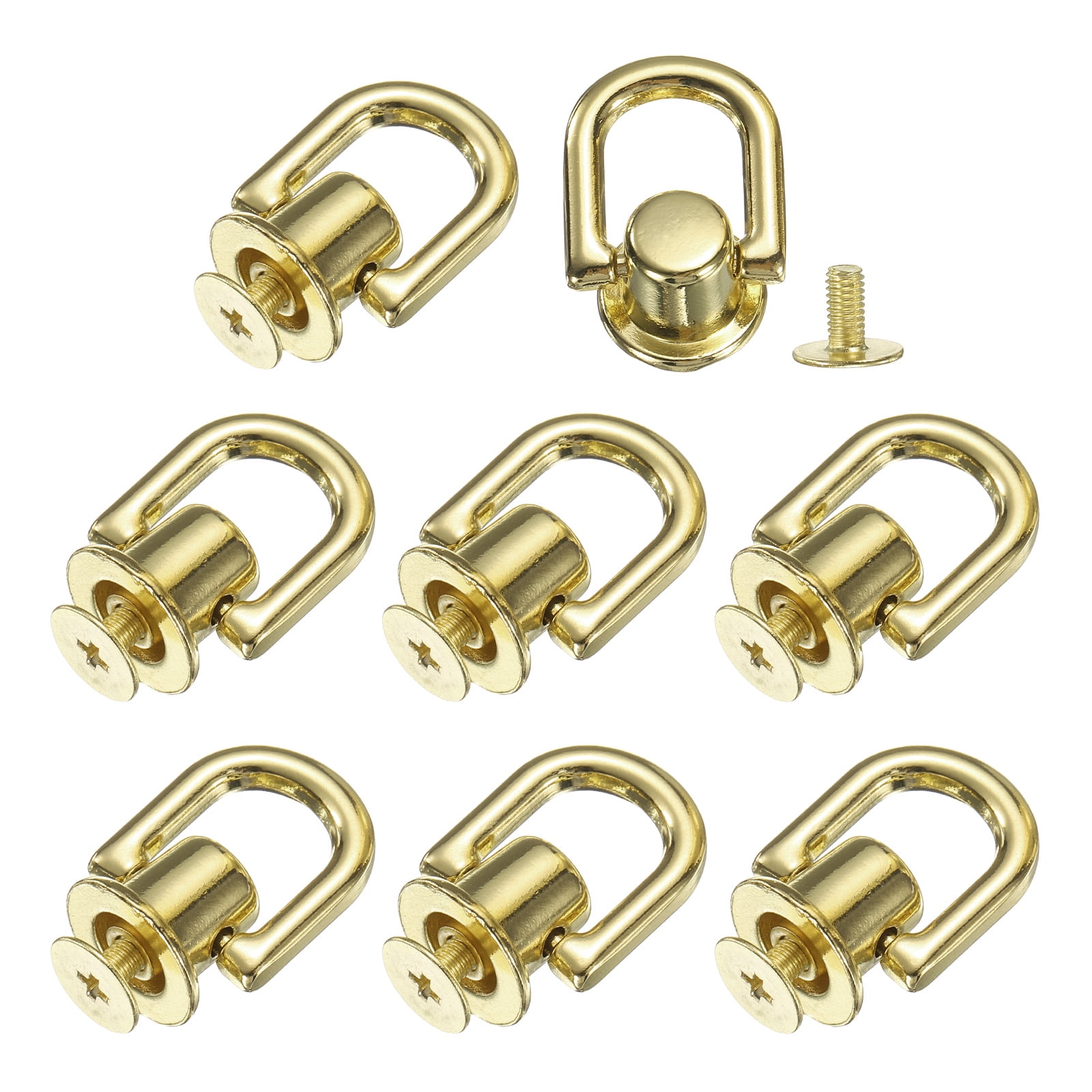 Metal Ball Studs Rivets D Ring, 8 Pcs Ball Post Head Buttons Studs ...