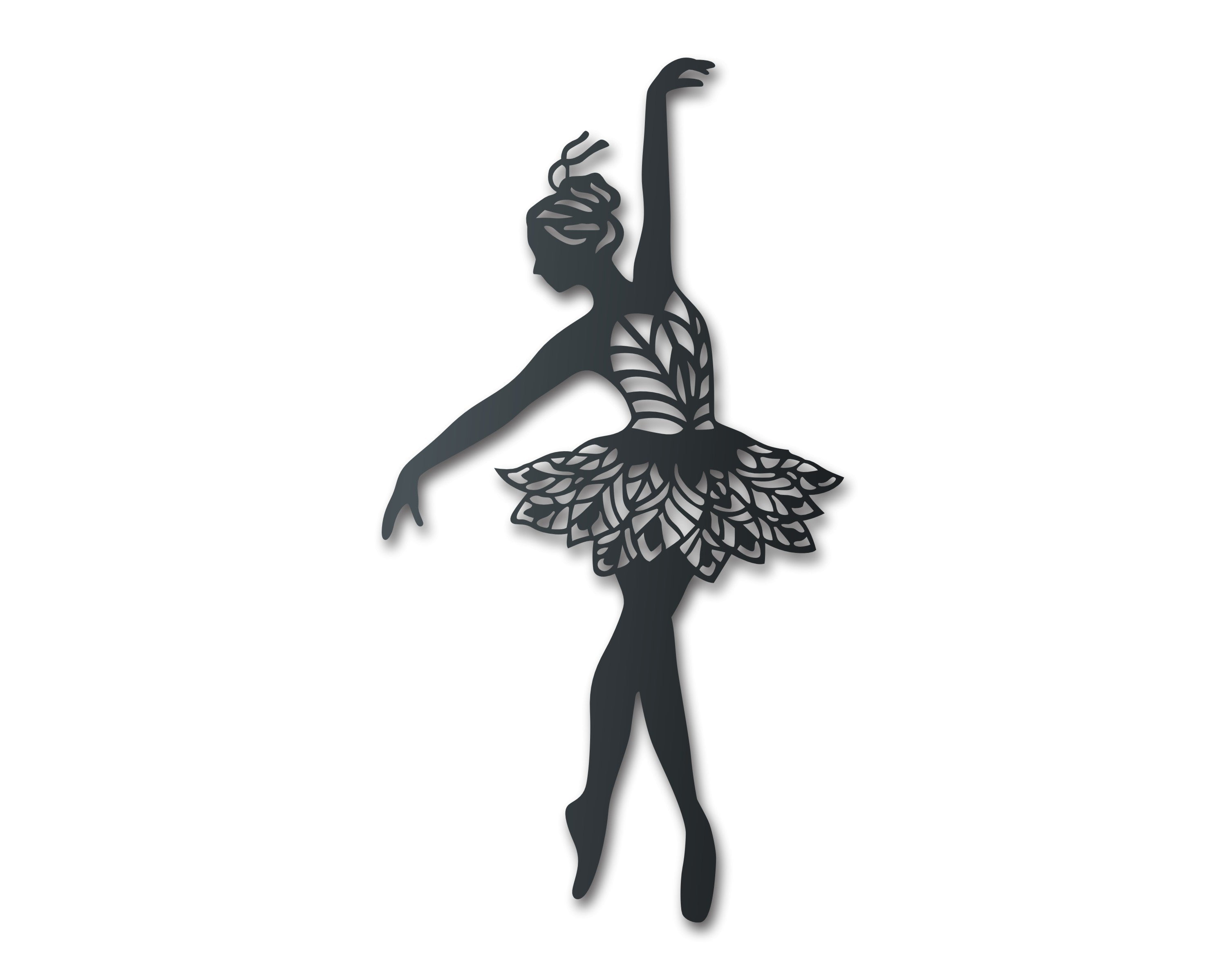 Metal Ballerina Dancer Wall Art 36 - Walmart.com