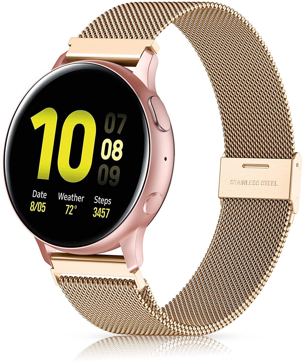 Metal Band Compatible with Samsung Active 2 Watch Band/Galaxy Watch 4 ...