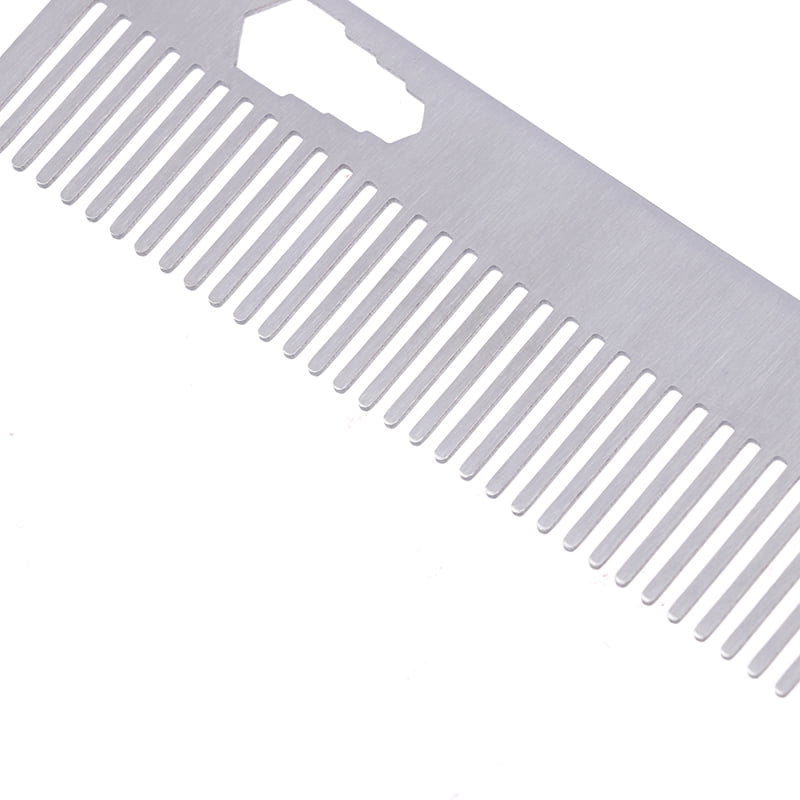 Metal Barber Combs Stainless Steel Hair Comb Fine Cutting Comb Men's ...