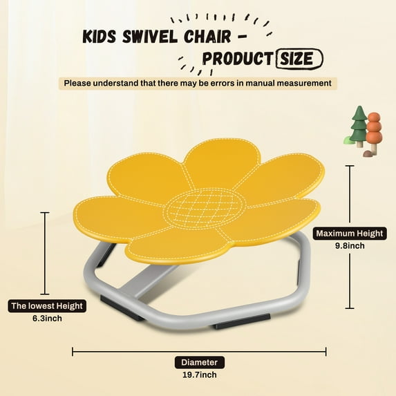 Metal Base Spinning Chair Wobble Chair Kids Balance Toys, Non-slip Sit ...