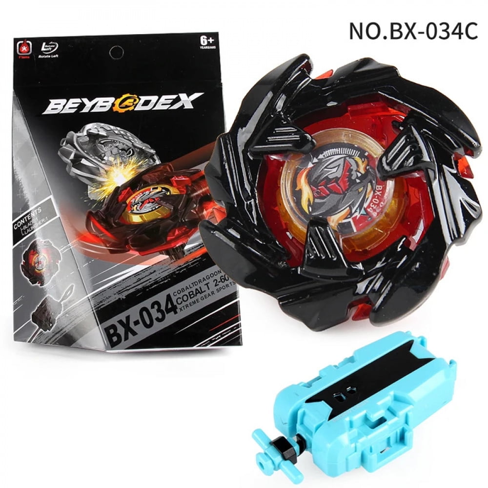 Metal Battle Gyro Bey X BX-34 Starter Cobaltdragoon Left Spinning Top ...