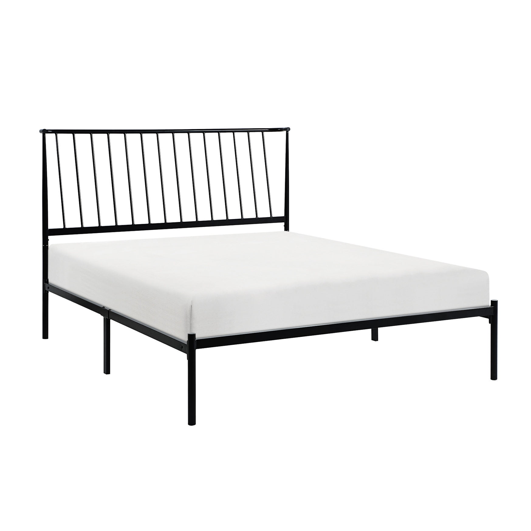 Metal Bed Frame - Low - Profile Design Feature - Bedroom Decorating ...