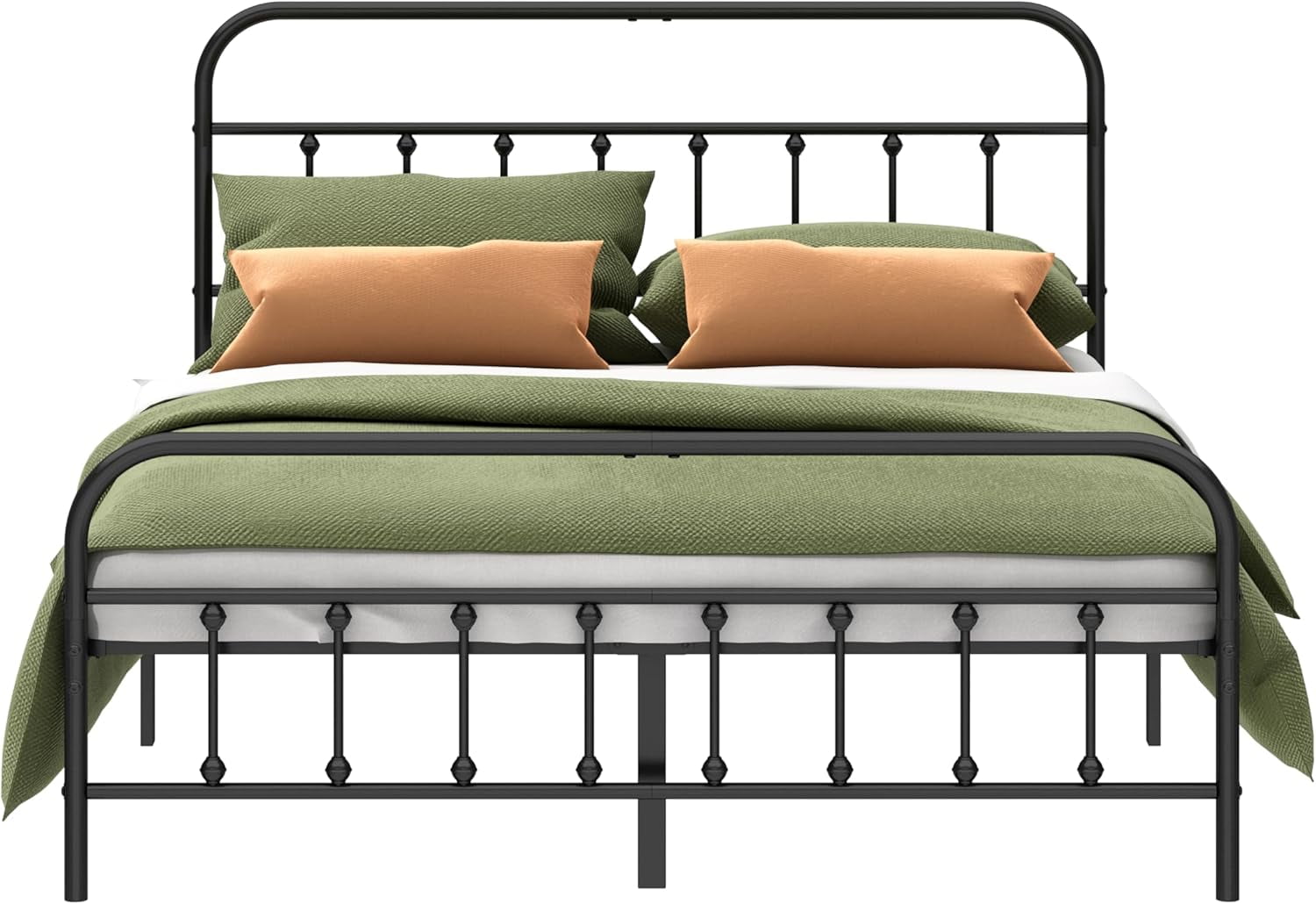 Metal Bed Frame - Structurally Stable Heavy Duty Steel Slat Supported ...