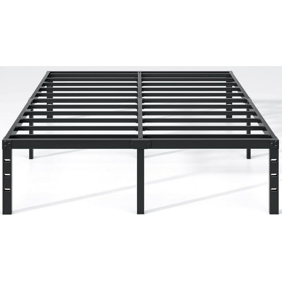 NEW JETO Metal Bed Frame,Queen Size Bed Frame with Storage Space,Heavy ...