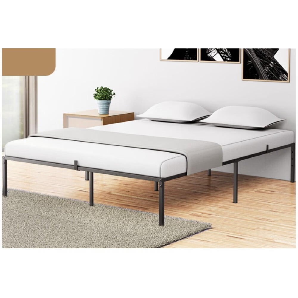 Metal Bed Frame with Sturdy Steel Bed Slats, Non-Noise Platform Bed ...