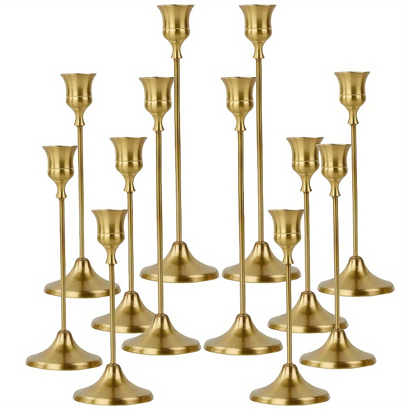 Metal Bell Candlestick Set, Christmas Halloween Table Decor, Candle ...