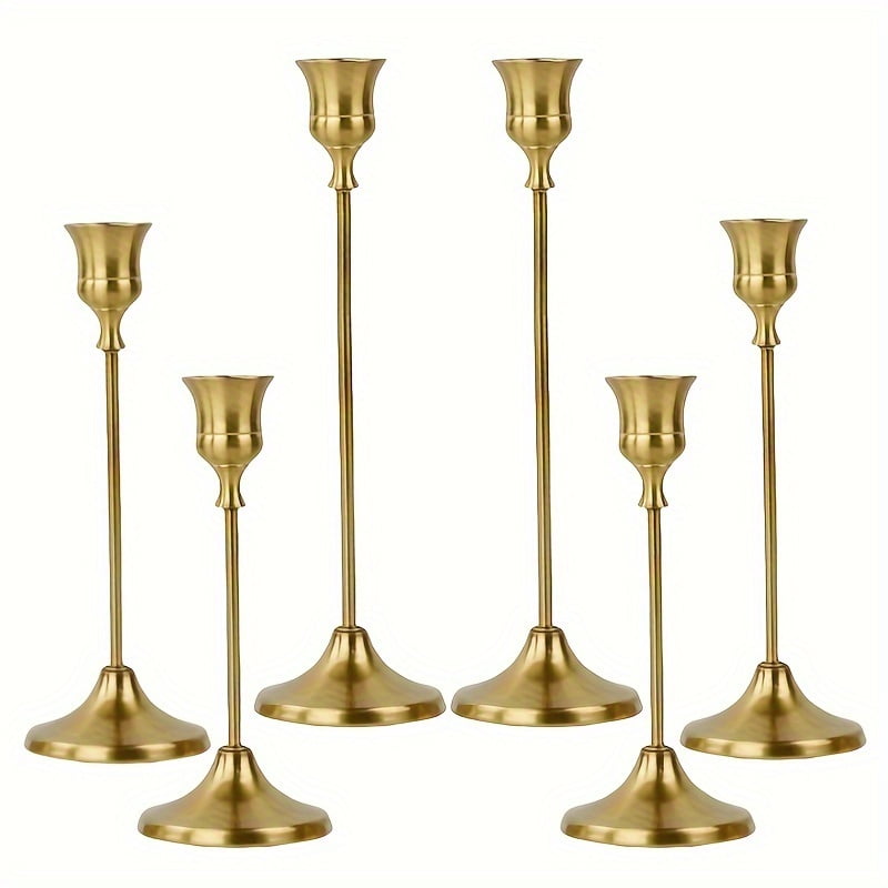 Metal Bell Candlestick Set, Christmas Halloween Table Decor, Candle ...
