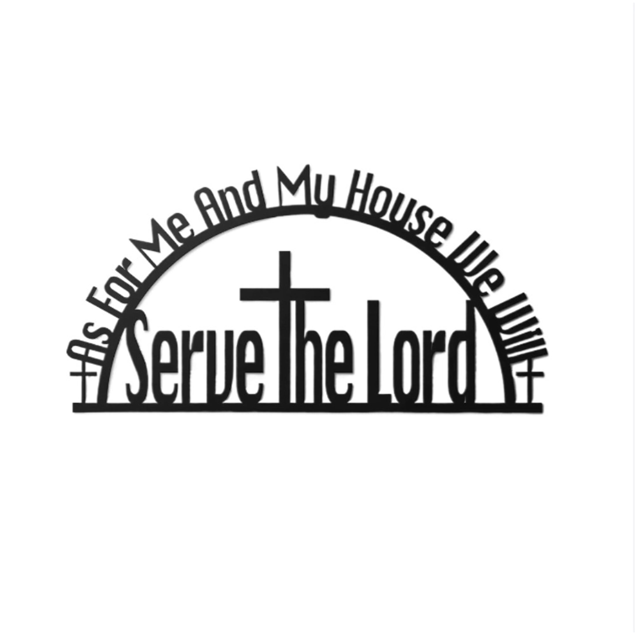 Metal Bible Verses Wall Decor As for Me And My House Christian Wall ...