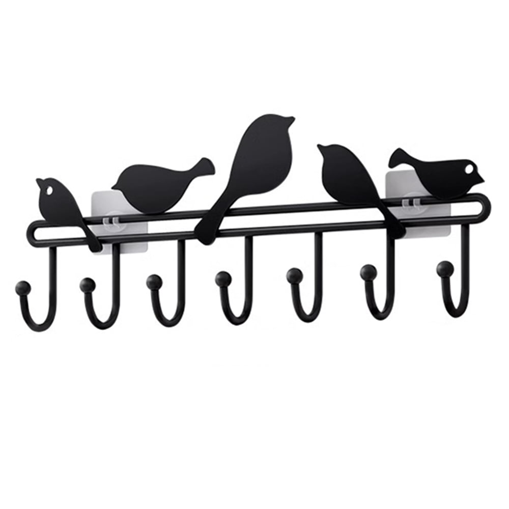 Metal Bird Coat Rack Wall Mounted Coat Hanger Heavy Duty Hanger for ...