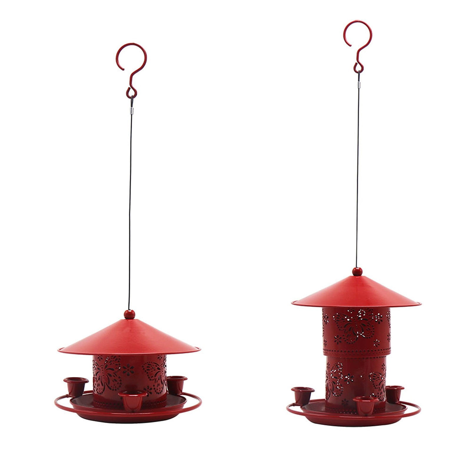 Metal Bird Feeders for Outdoors Hanging, Wild Bird Feeders for Outside ...