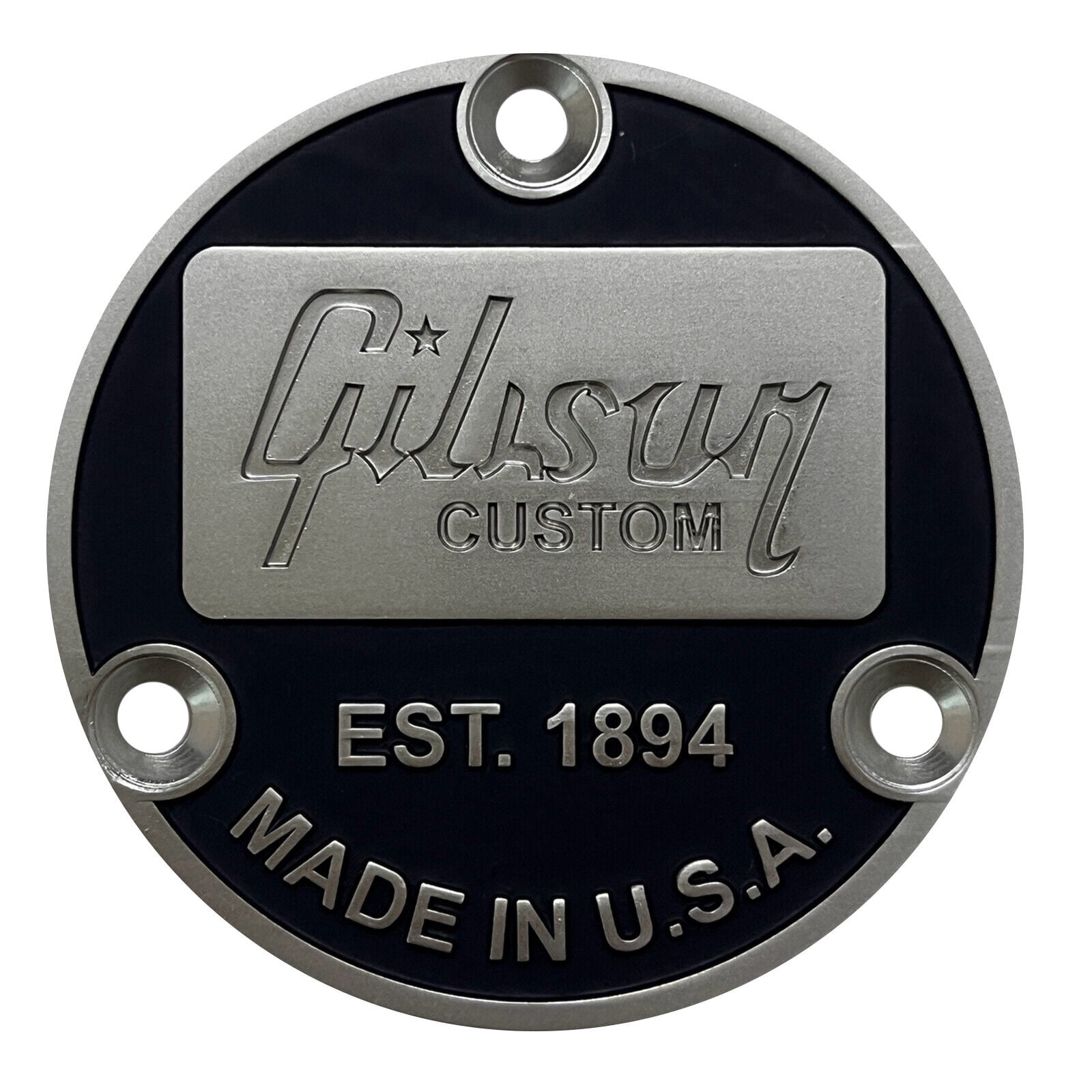 Metal Black EST-1894 Guitar Toggle Switch Back Plate Cover for Les Paul ...