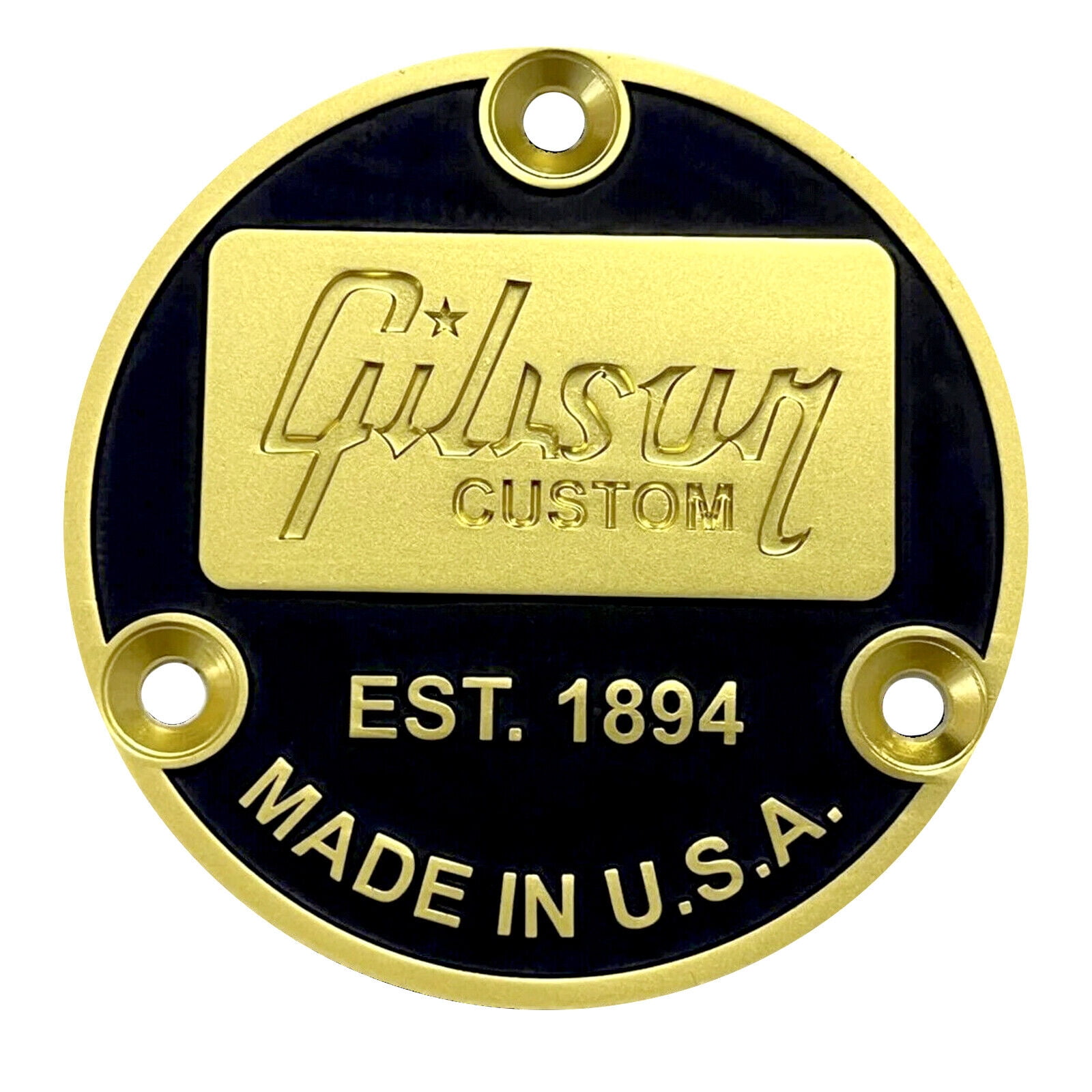 Metal Black EST-1894 Guitar Toggle Switch Back Plate Cover for Les Paul ...