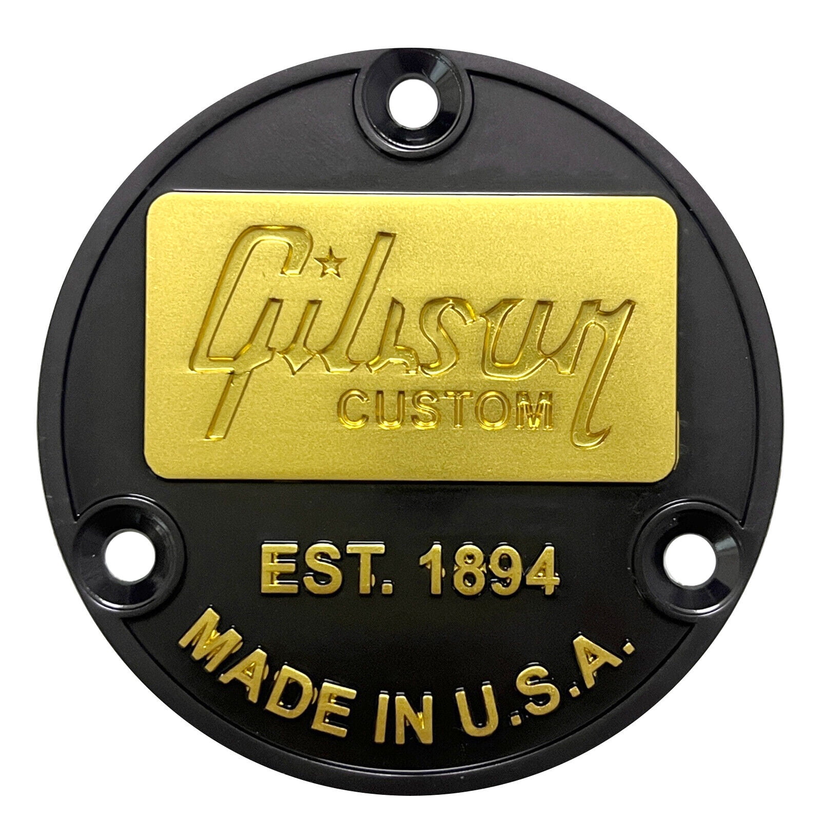 Metal Black EST-1894 Guitar Toggle Switch Back Plate Cover for Les Paul ...