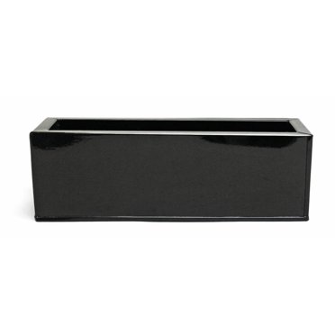 "Veradek Large Outdoor Black Patio Selena 28"" Tall Plastic-Stone ...