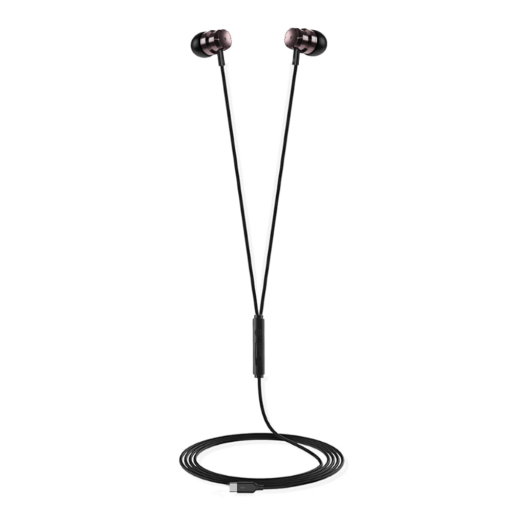 Metal Black Universal Bass Universal Wired In-Ear Earphone Cable ...