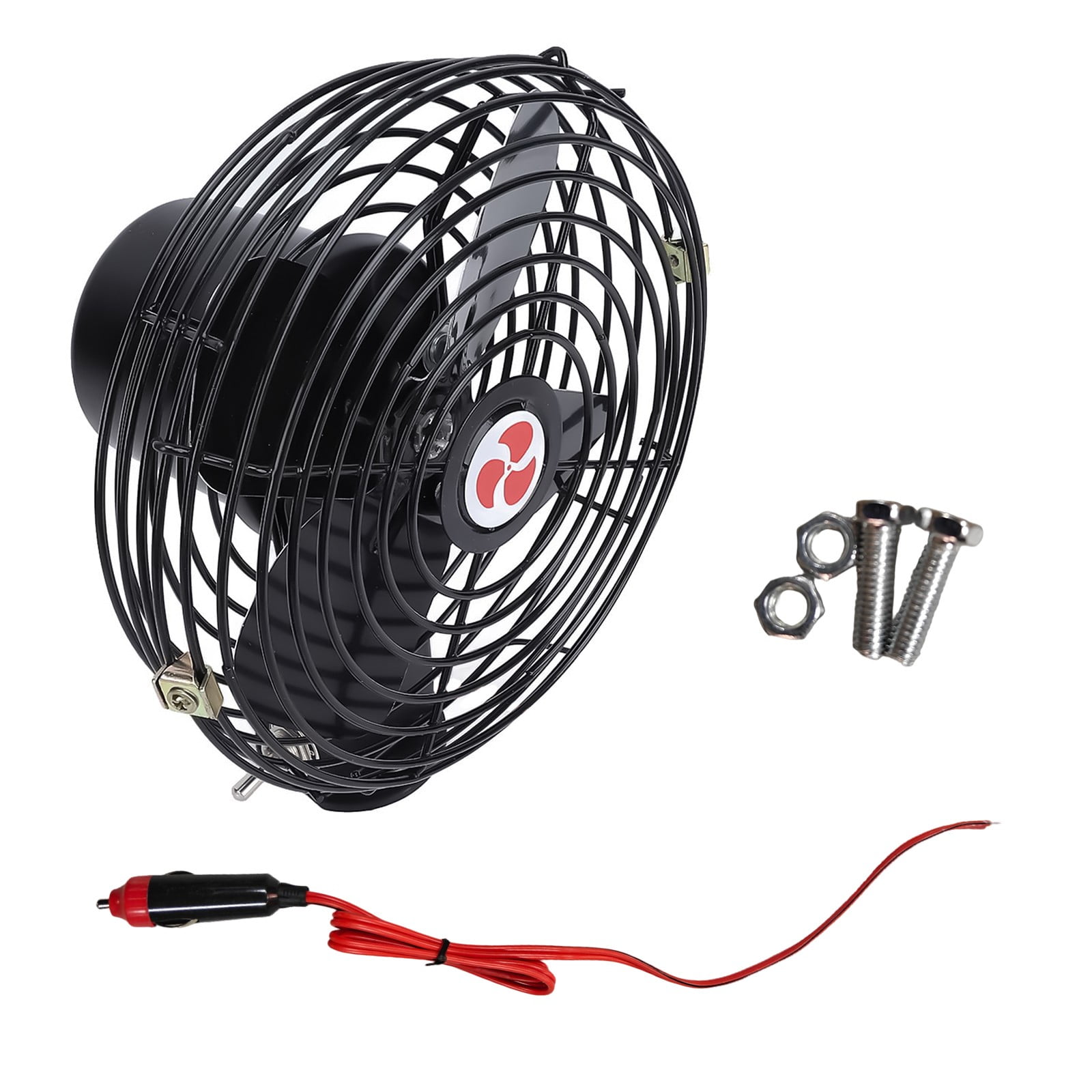 Metal Blade 12V 24V Truck Fan Quiet Cooling Systems For Buses Cabins ...