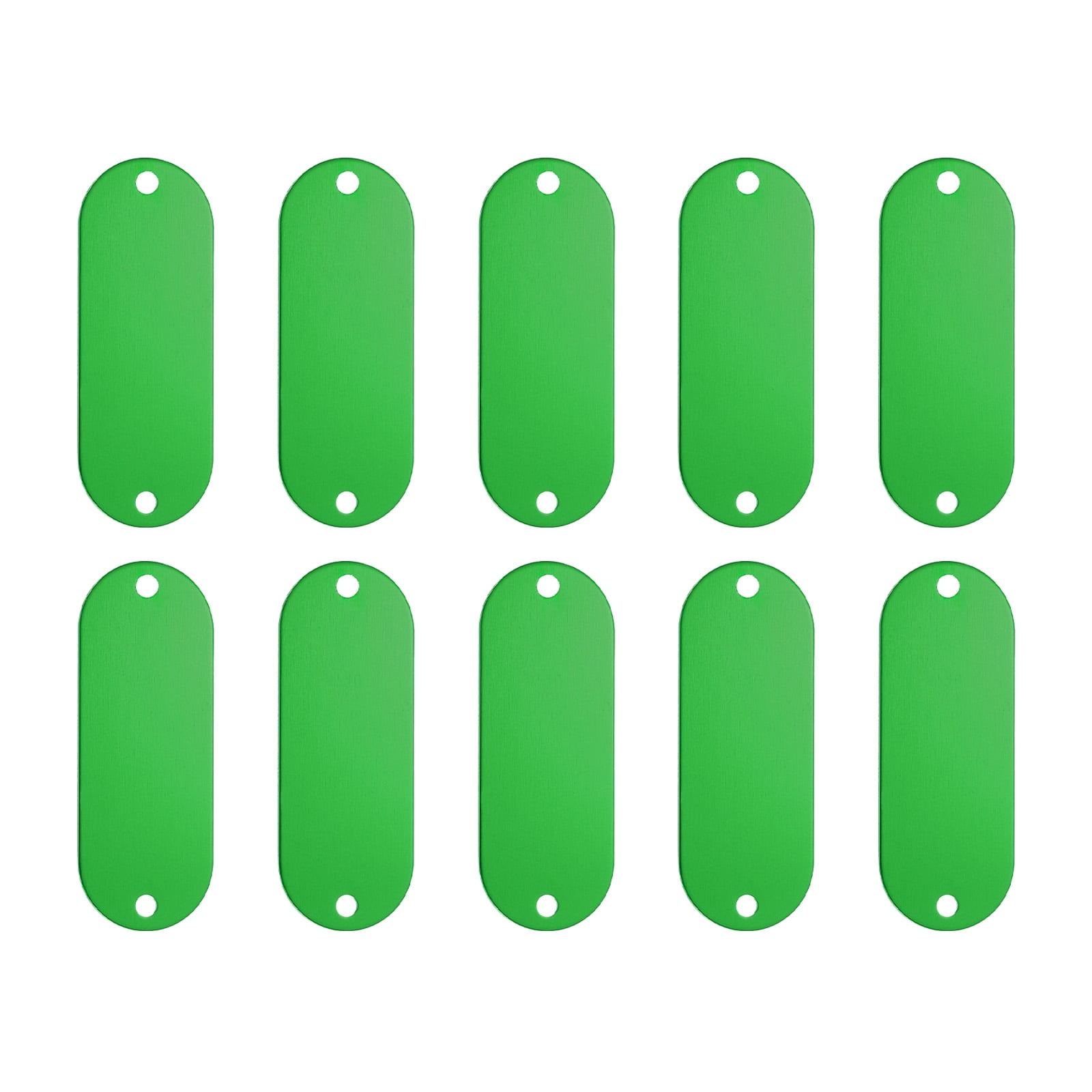 Metal Blank Tags Stamping Blanks Tag, DIY Engraving Tags Aluminum Green ...