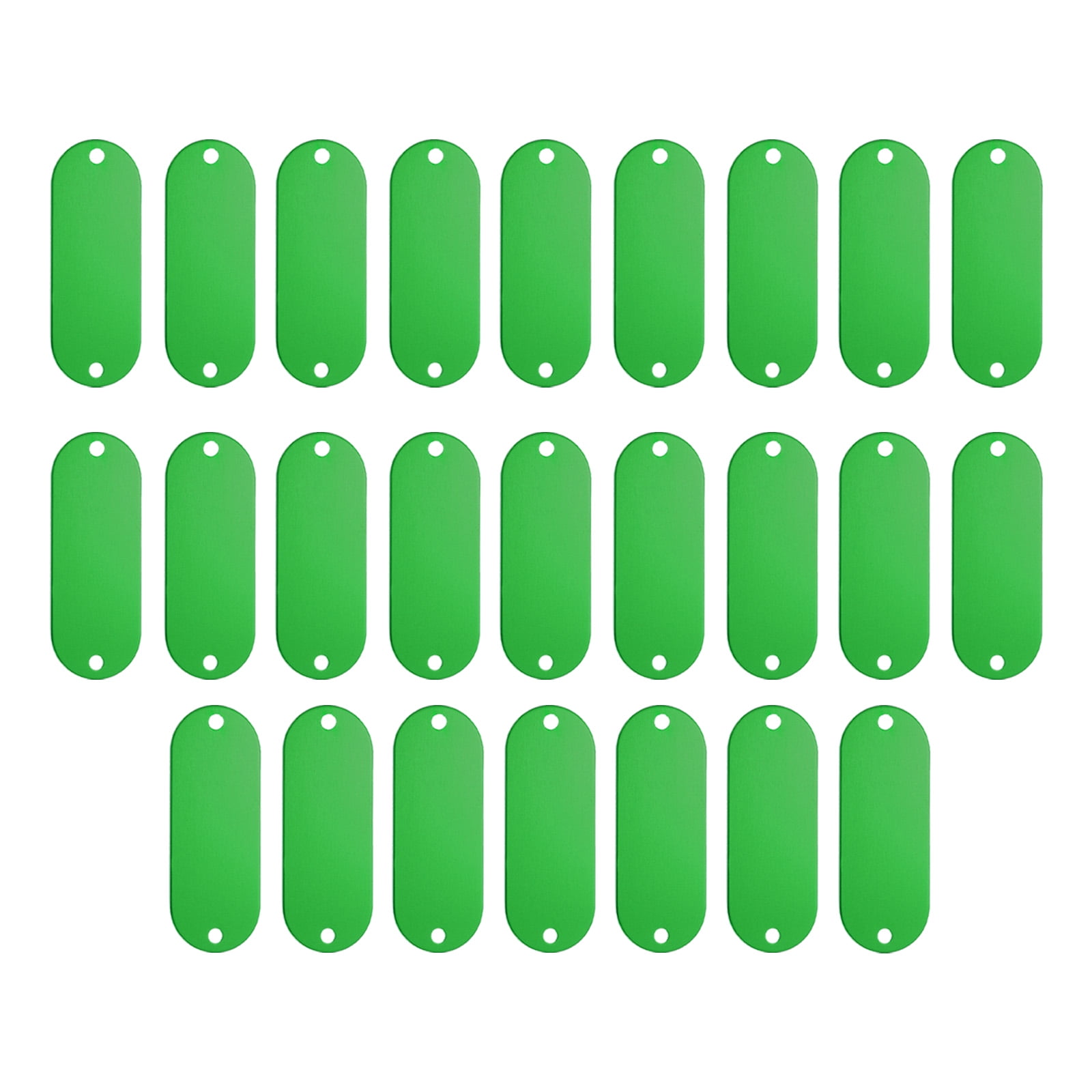Metal Blank Tags Stamping Blanks Tag, DIY Engraving Tags Aluminum Green ...