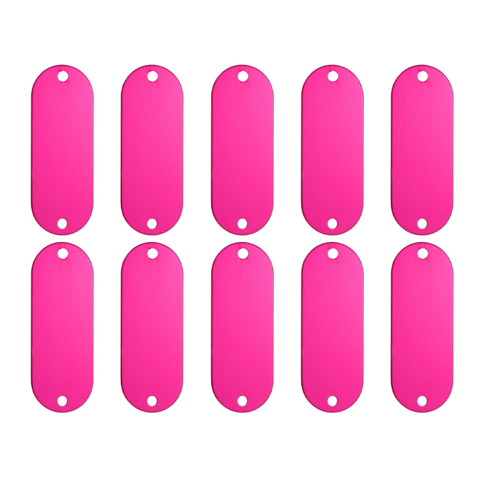 Metal Blank Tags Stamping Blanks Tag, DIY Engraving Tags Aluminum Rose ...