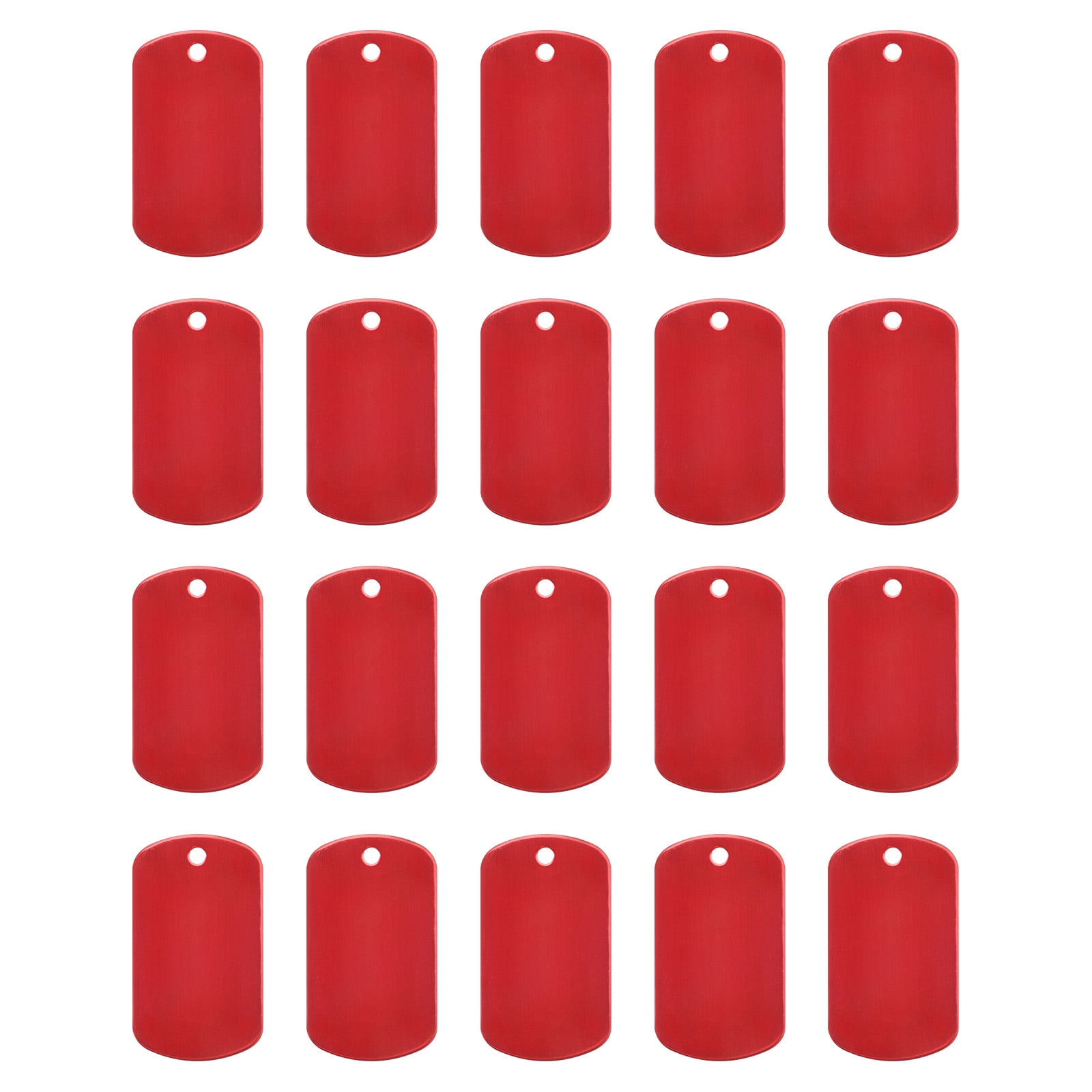 Metal Blank Tags Stamping Red Blank Dog Tags DIY Engraving Tags For metal-blank-tags-stamping-red-blank-dog-tags-diy-engraving-tags-for