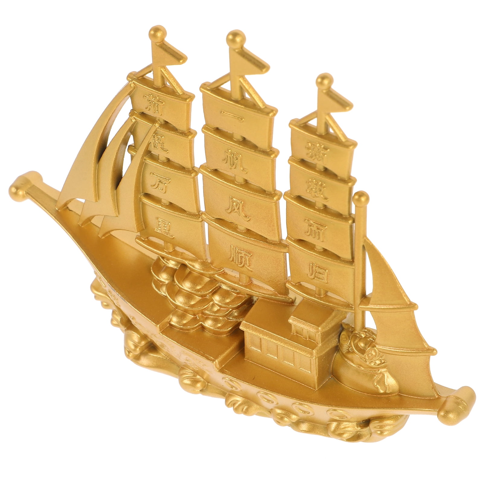 Metal Boat Model Desktop Small Boat Model Simulated Boat Toy Boat Decor ...