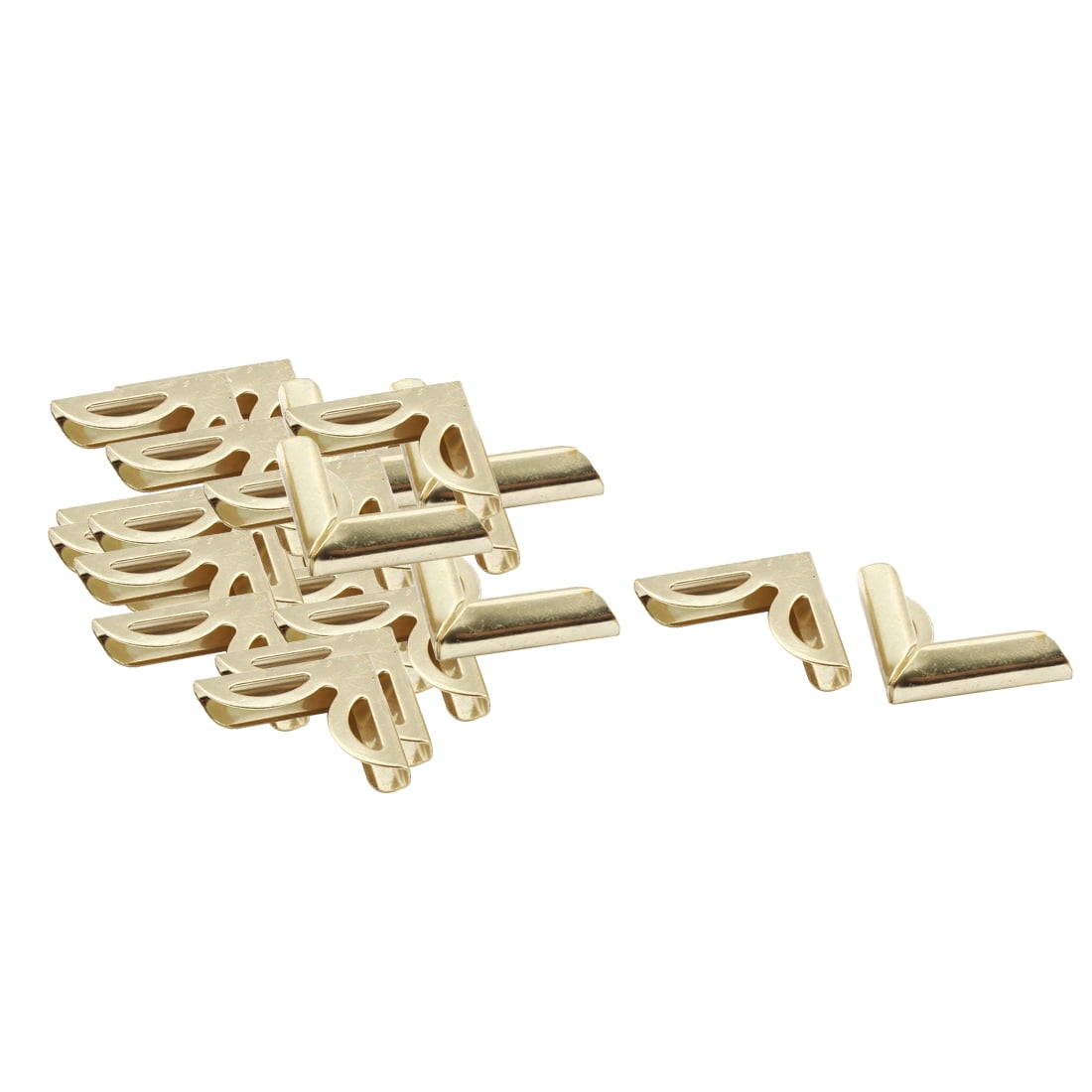 Metal Book Scrapbook Album Diary Corner Protector Gold Tone 16 x 16 x ...