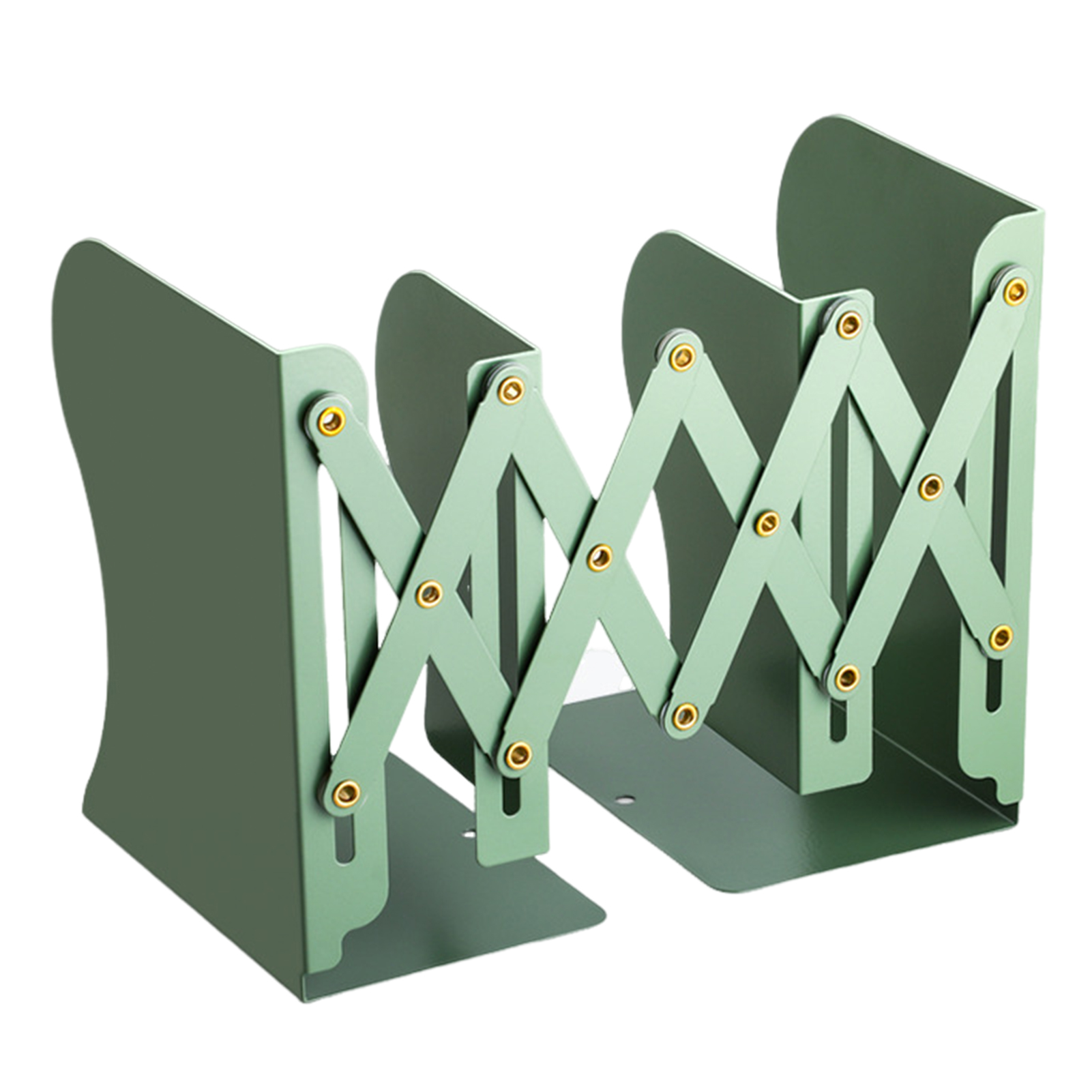 Metal Bookend Retractable Desktop Book Stand Space-saving Book ...