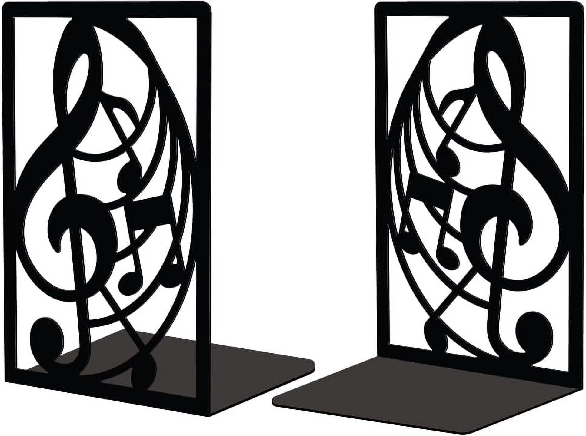 Metal Bookends for Shelves Modern Decorative Heavy Duty Study Book ...