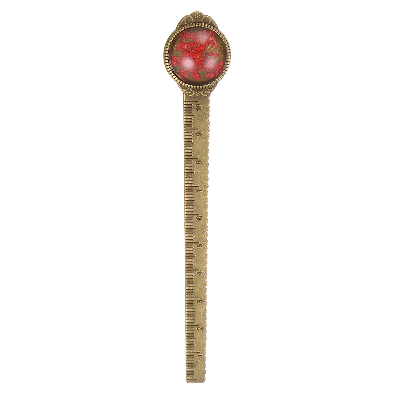 Metal Bookmark Ruler 10cm Metric ,Vintage Bookmark Red - Walmart.com