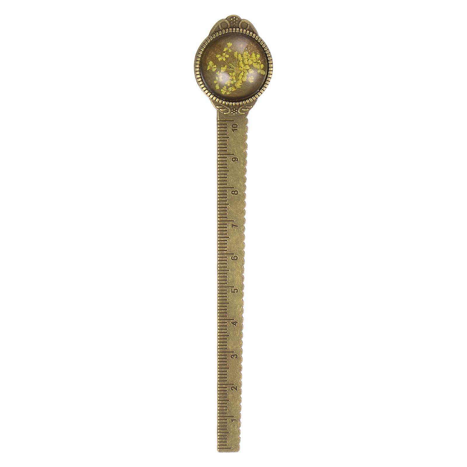 Metal Bookmark Ruler 10cm Metric ,Vintage Bookmark Yellow - Walmart.com