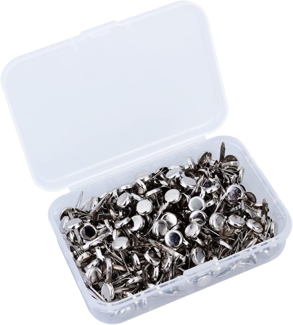 Metal Brads 200pcs Craft Brads Crafts Mini Fastener Scrapbooking Pastel Round Fasteners for ...