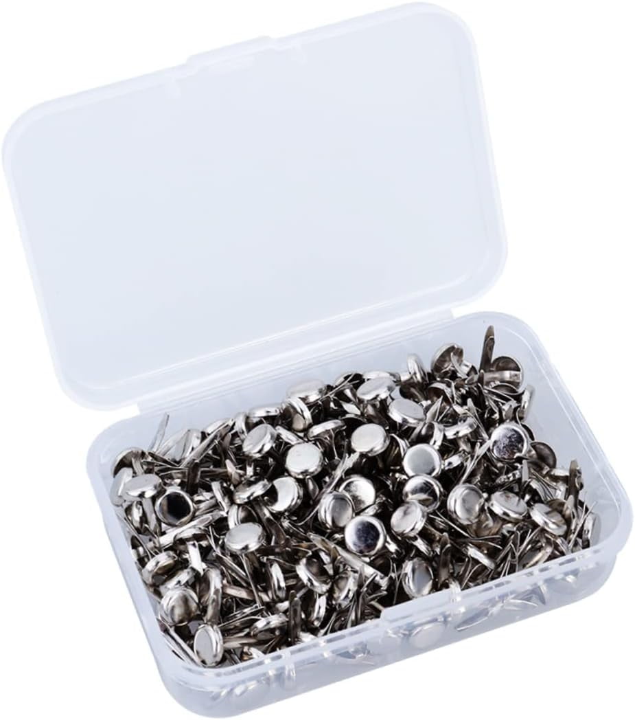 Metal Brads 200pcs Prong Fasteners Paper Split Pins Pearl Brass ...