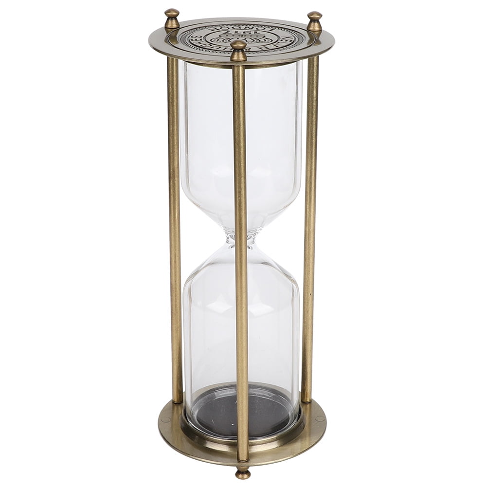 Metal Brass Hourglass Sand Clock Timers, Glass Sandglass Clock Unique ...