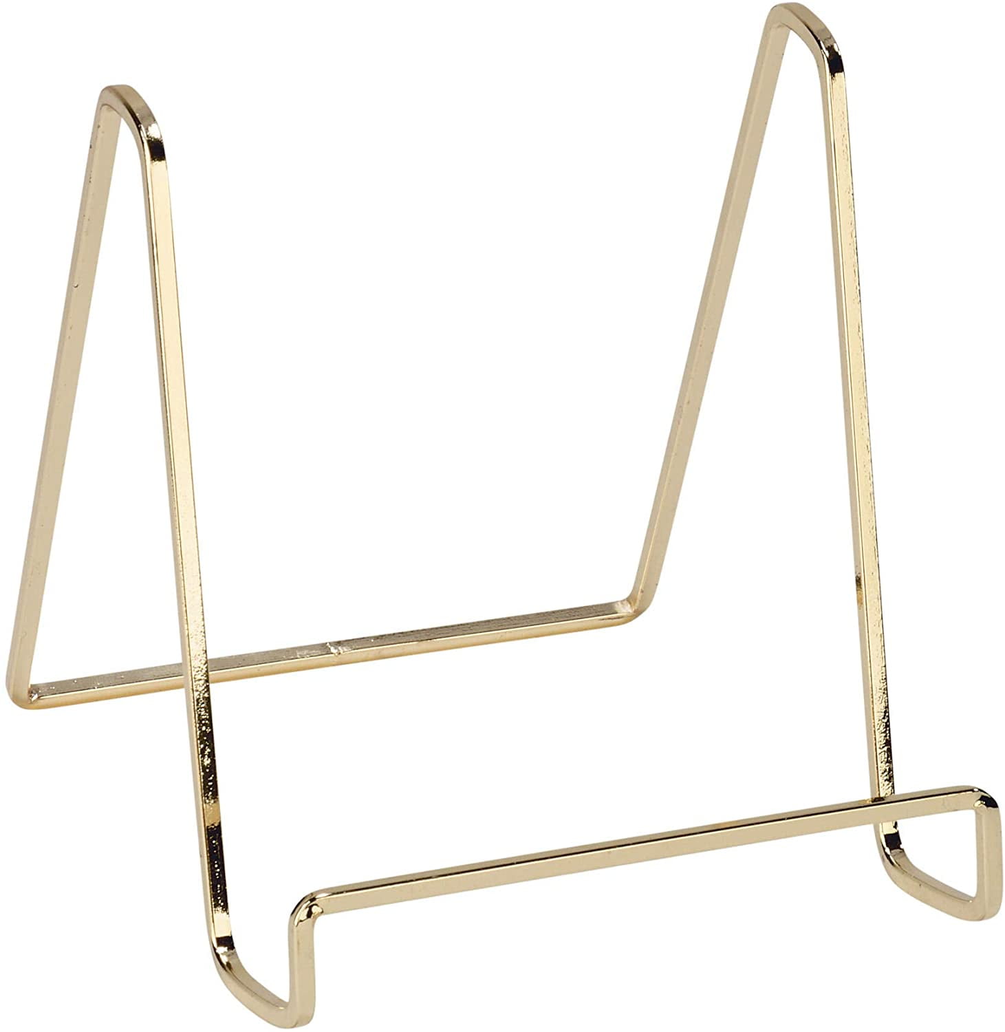 Metal Brass Plated Square Book Holder/Stand, Wire Mini Easel, Small ...