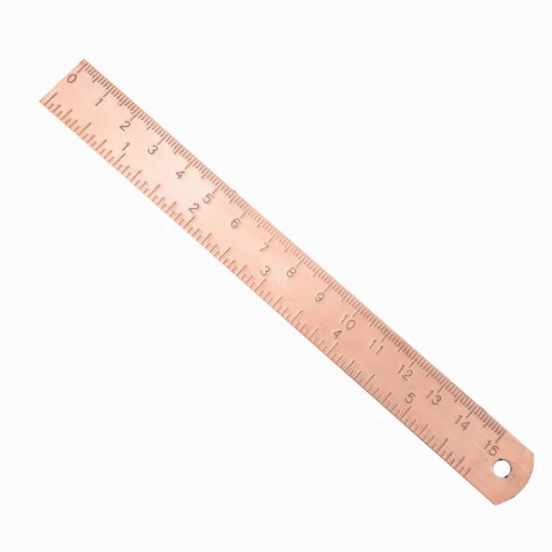 Metal Brass Straight Ruler Vintage Triangle Protractor Measuring Tool ...